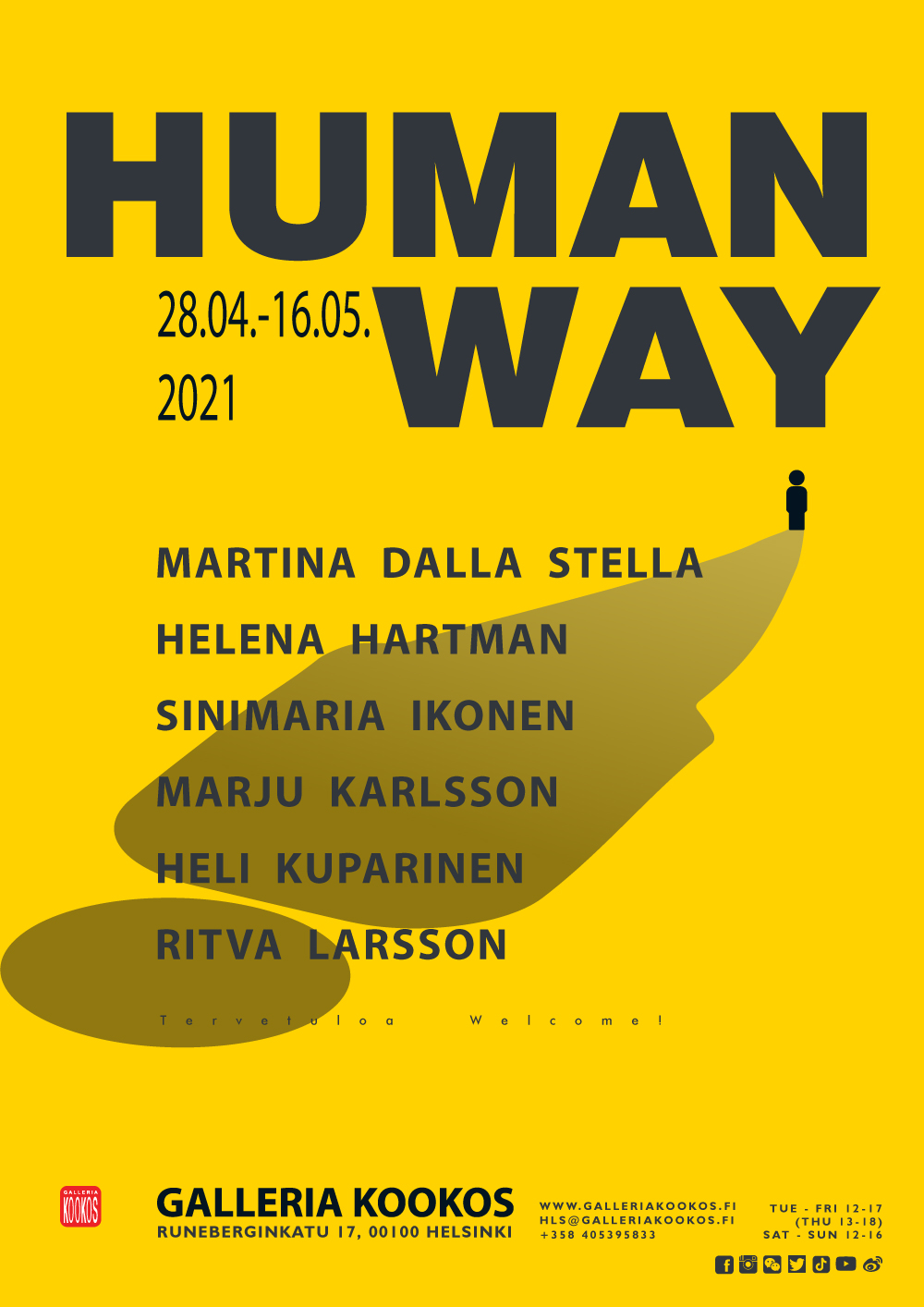Galleria Kookos | Human way 28.04.-16.05.2021